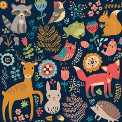 Softshell spring forest animals | MIMItex.eu